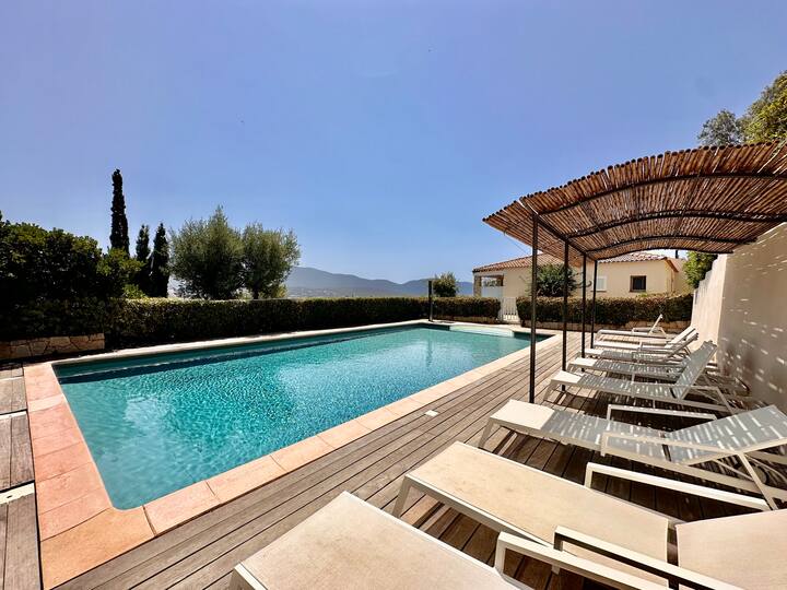 Villa 2 Pièces Avec Piscine Vue Panoramique à 180° - Olmeto