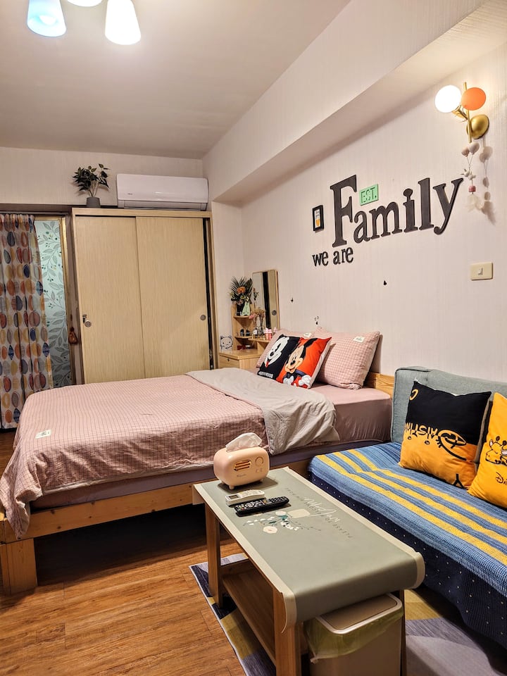 Joy House 溫暖的窩 位於市中心近海安路/國華街/正興街 空間寬敞 舒適溫馨 乾淨明亮 - 안핑 구