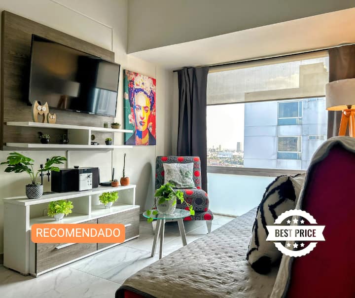 Frida 2: Central Loft W/views And Free Pool Access - Mexiko-Stadt