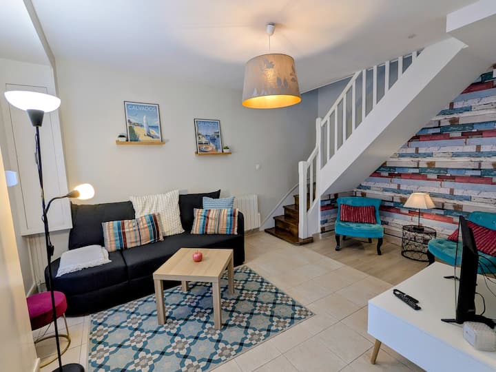 Maison Centre Arromanches... Accès Privé A La Mer - Plage d'Asnelles