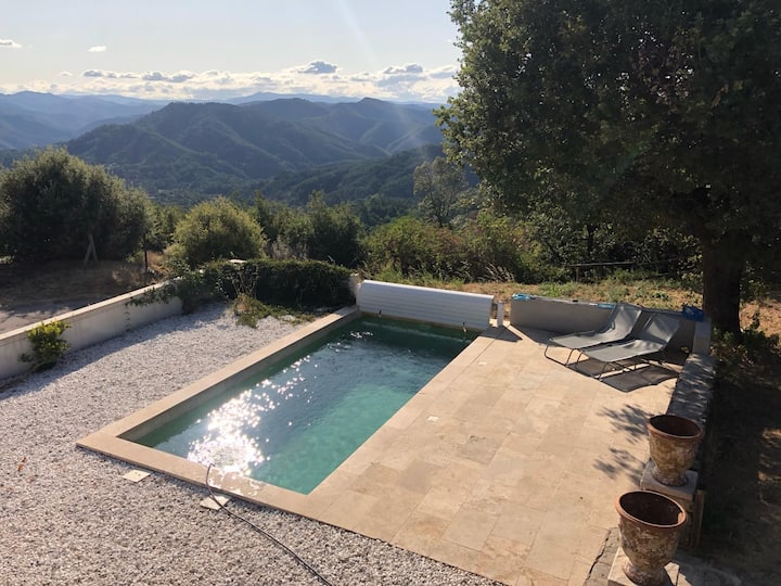 Cévennes Maison Vue Imprenable - Anduze