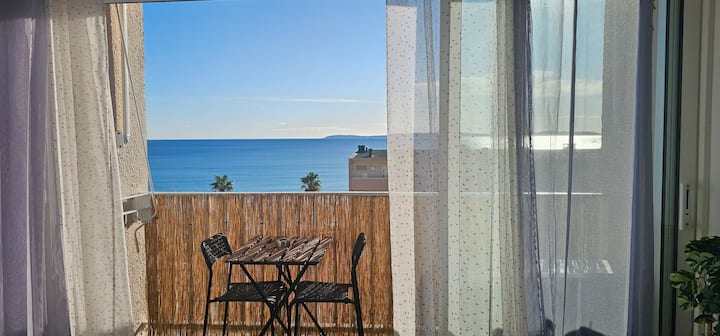 Studio 2 Personnes/vue Mer/climatisé/linge Maison - Le Lavandou