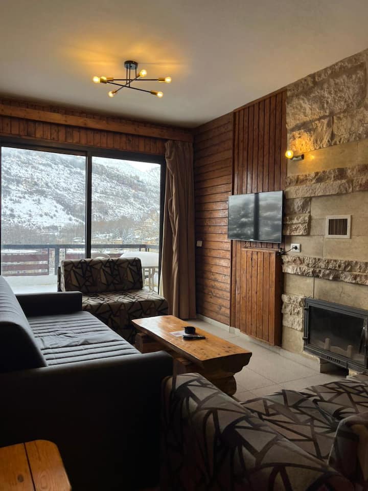 Chalet Confi à Faraya Vue Montagne-cheminée-11 Per - Lebanon