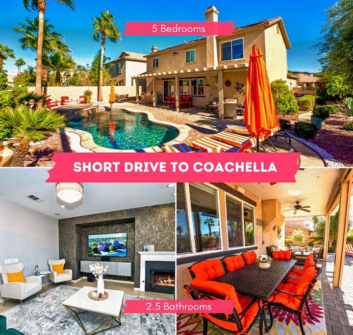 Coachella 2026 ! Festival Oasis | Poolside Home - Indio, CA