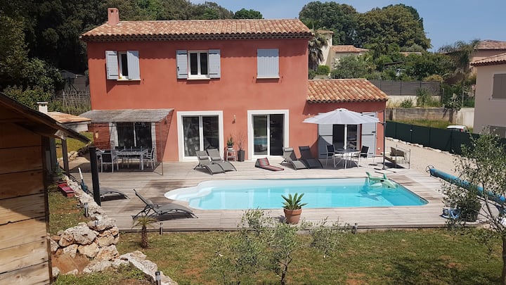 Villa 6 Pers. Au Calme Piscine Privée Côte D'azur - Antibes