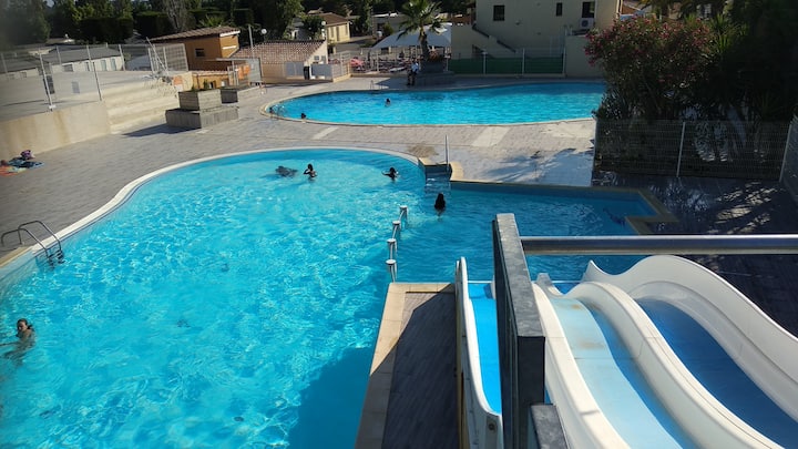 ❤️🌞Cosy Bungalow⭐4*camp/3ch/6pers/plage 5km. - Frontignan