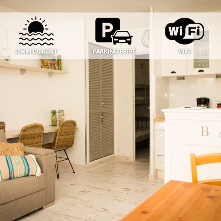 Studio Cocooning Vue Mer & Calme - Parking / Wifi - Saint-Cyr-sur-Mer