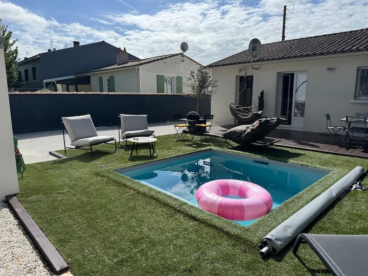 Maison Avec Piscine Proche Centre Ville 6 Pers - La Rochelle