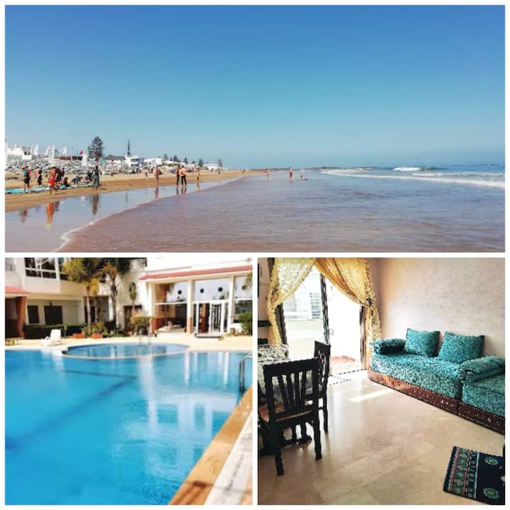 Piscine Plage Parking Le Trio Gagnant Proche Rabat - Skhirat