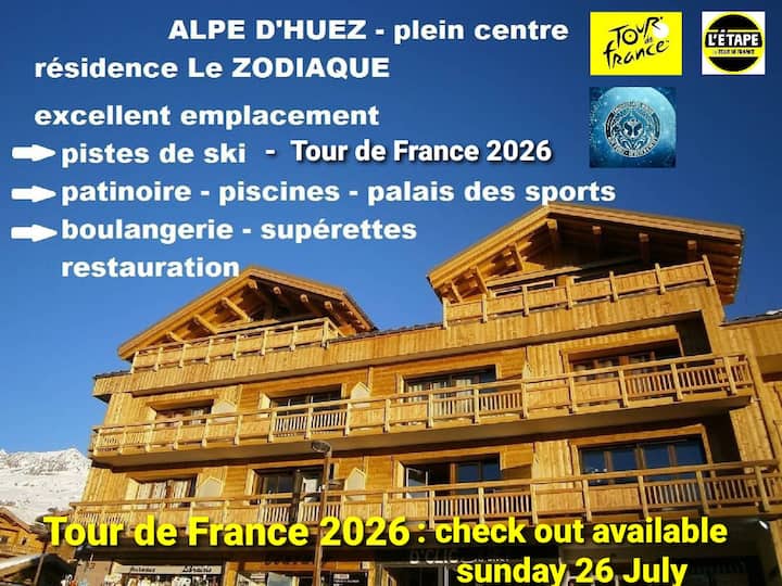 Plein Cœur D'alpe D'huez-2 Pièces Terrasse Parking - L'Alpe d'Huez