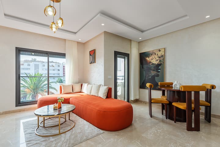 Studio Moderne Hassan Ii Corniche à 5 Min • Fibre - Casablanca