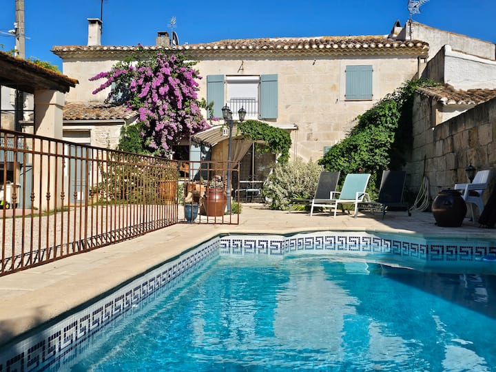 Maison De Vigneron Avec Parc,  Piscine Et Piano - Marguerittes