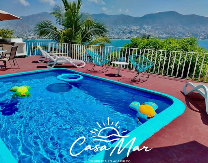 Casa Mar Con Vista Espectacular. - Acapulco