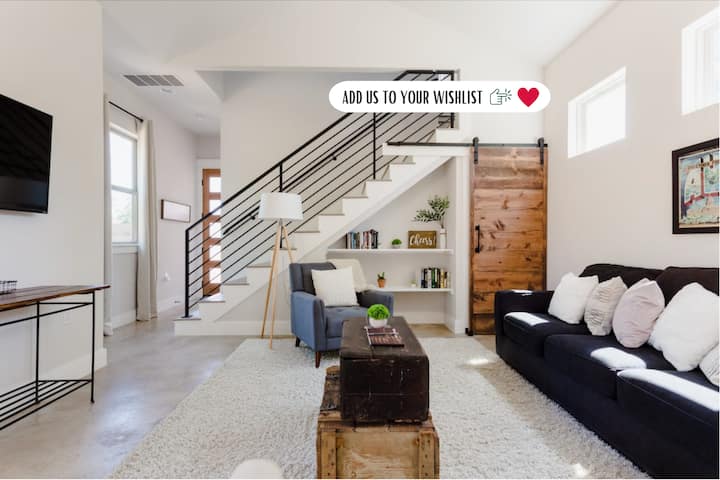 Instaworthy Modern Farmhouse+king Bed+mins 2 Dwntn - Austin, TX