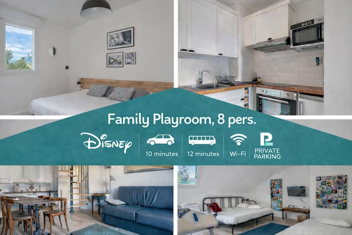 The Family Playroom, 10 Minutes Disneyland Paris! - Chessy