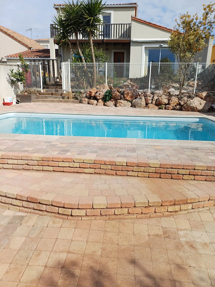 Grande Villa Neuve Avec Piscine Près Mer Et  Sète - Frontignan