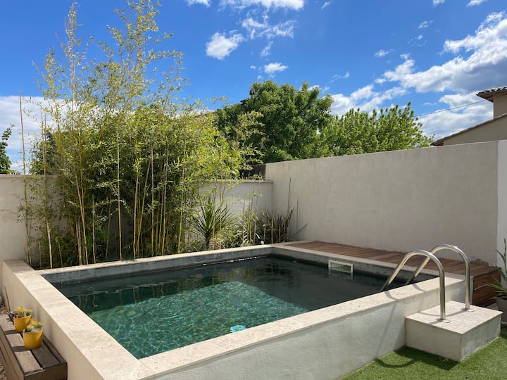 Maison Cosy Piscine & Clim & Parking - Pont-Saint-Esprit