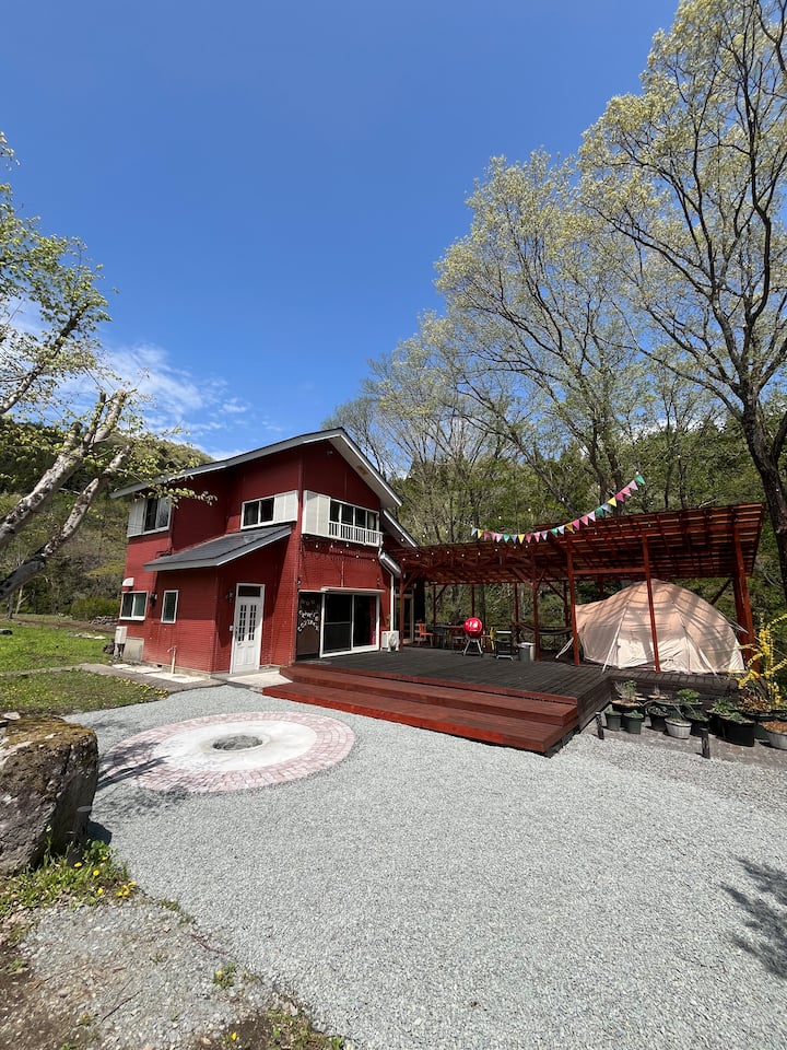 グランピング体験ができる1日1組限定の貸別荘 - 沼田市