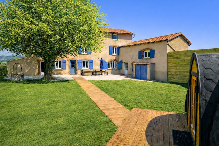 Gîte De Charme De 23 Couchages - 1h De Lyon Centre - Frankreich