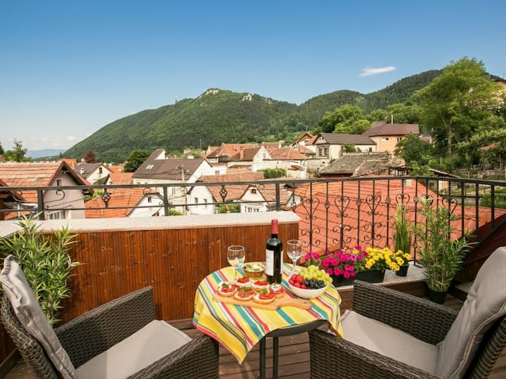 Panorama Rooftop | Studio In Historical Center No5 - Brassó