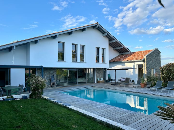 Magnifique Villa Accès Direct Au Golf D’arcangues - 比亞里茨