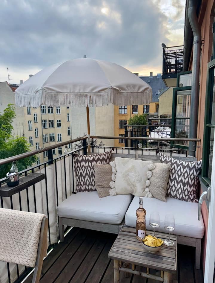 Balcony Apartment Central Copenhagen, Marmorkirken - Copenhagen