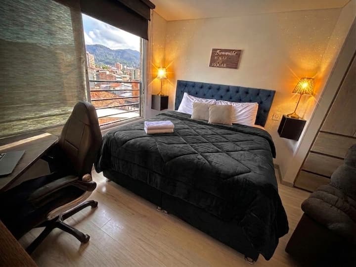 💟Acogedor Chapinero Loft Wifi 300mb 🌄Vista 360° - Bogota