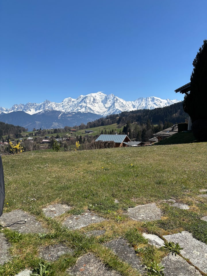 Vasudeva, Confortable Chalet, Sauna, Vue Mt Blanc - Cordon, France