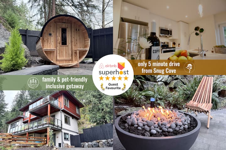 Luxury Bowen Island Sauna & Wellness Spa Retreat - Bowen Island