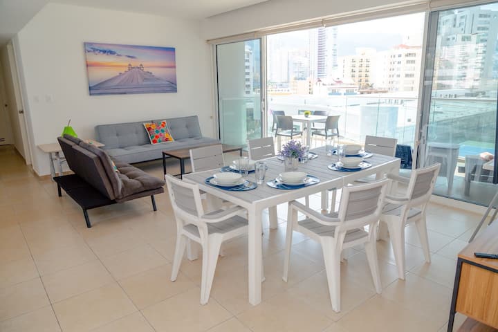 Bright & Spacious Near The Beach - Acapulco