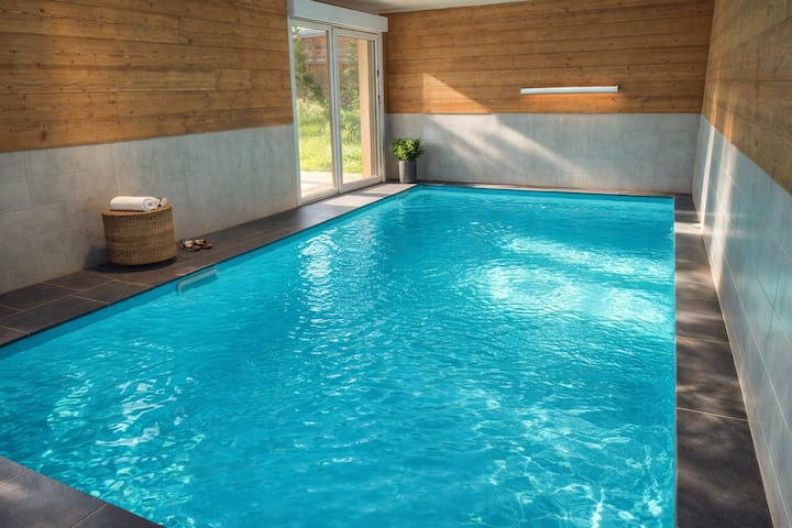Chalet 15p Piscine Chauffée30° à L'année Spa Sauna - 