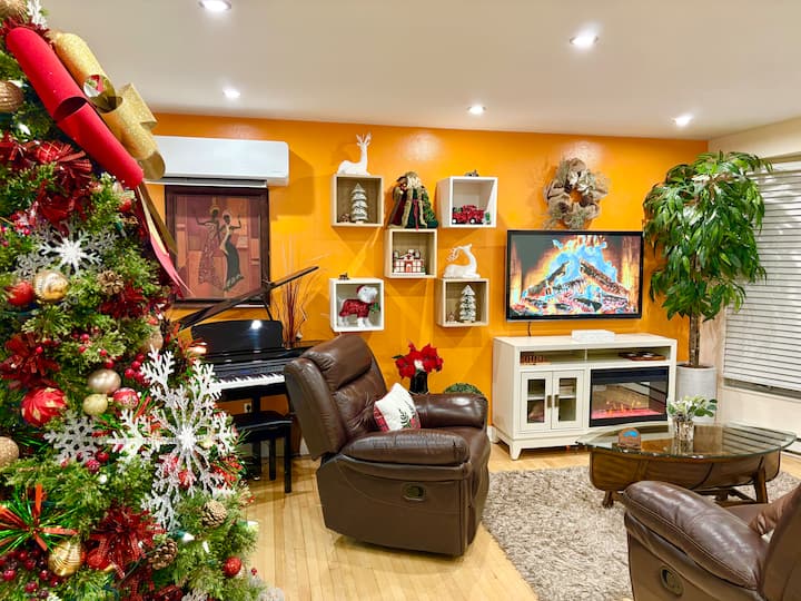 Zen : Piscine Salée Chauffée 24h, Piano, Lit King - Dorval