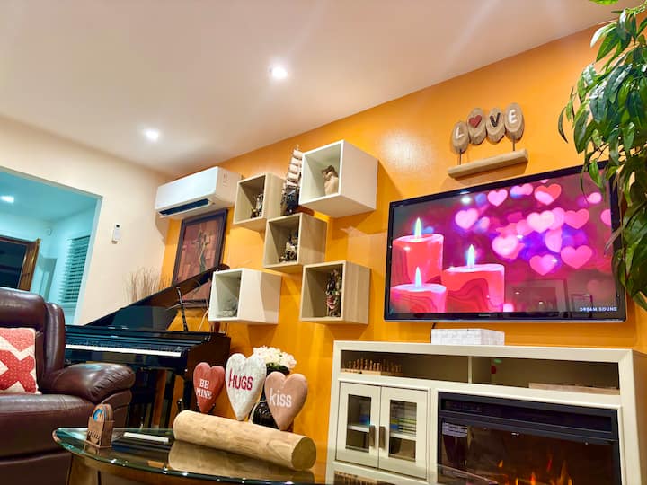 Zen : Piscine Salée Chauffée 24h, Piano, Lit King - Dorval