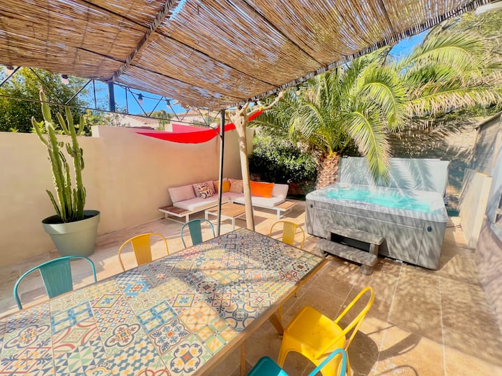 T2 Climatisé Proche Plages Avec Piscine Et Jacuzzi - Sète