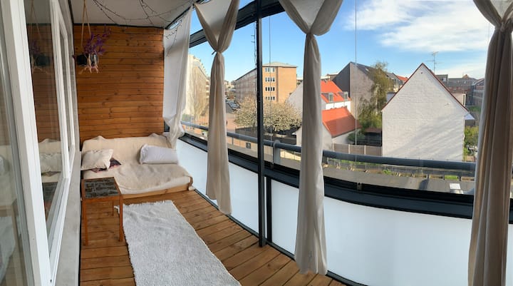 Cozy Apartment With Big Balcony With Lots Of Light - Copenaghen