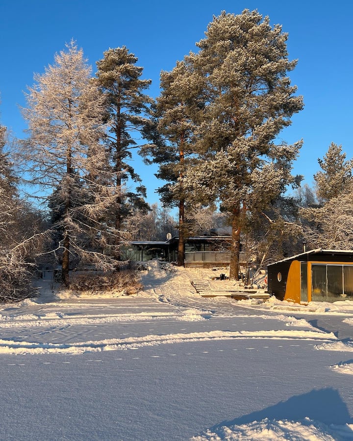 Winter Escape: Sauna, Hot Tub & Lake Near City - Jyväskylä