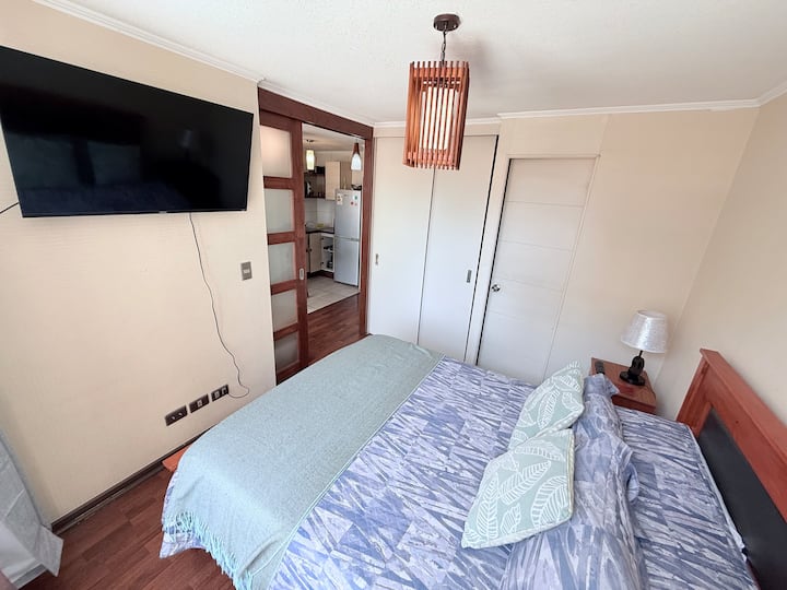 Departamento Seguro Y Cerca Al Metro Y Providencia - Santiago