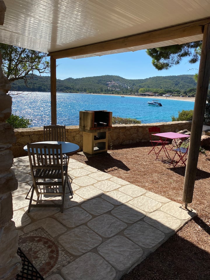 Mini Villa 2 Pers, Rez De Chaussee Superbe Vue Mer - Plage de Canella