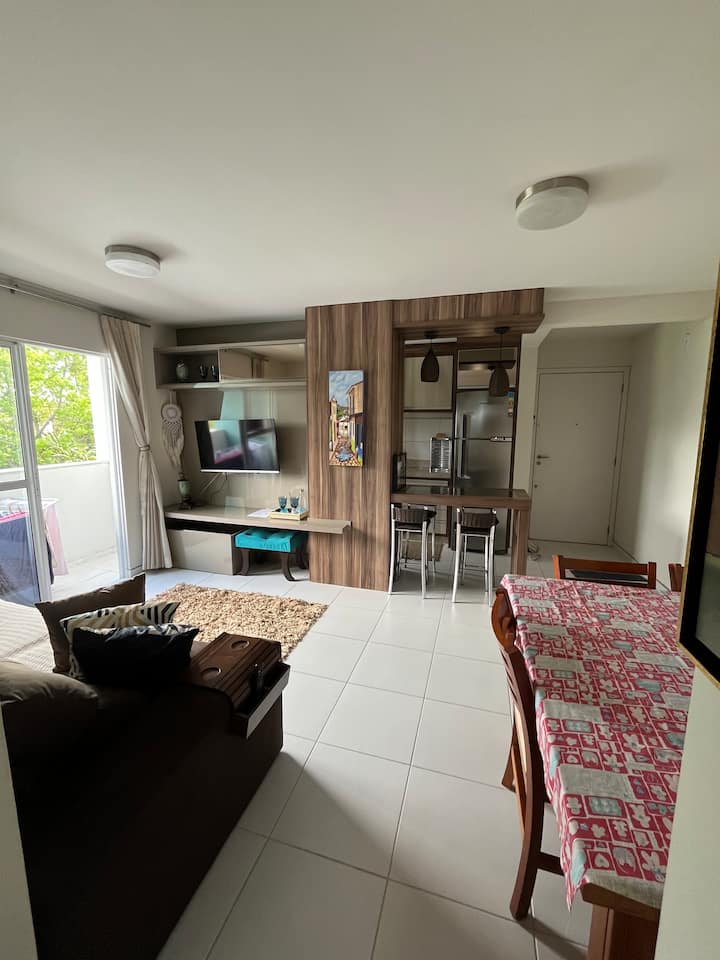 Ap 3 Quartos, Super Completo, C/garagem, Ac, W/fi - Tubarão