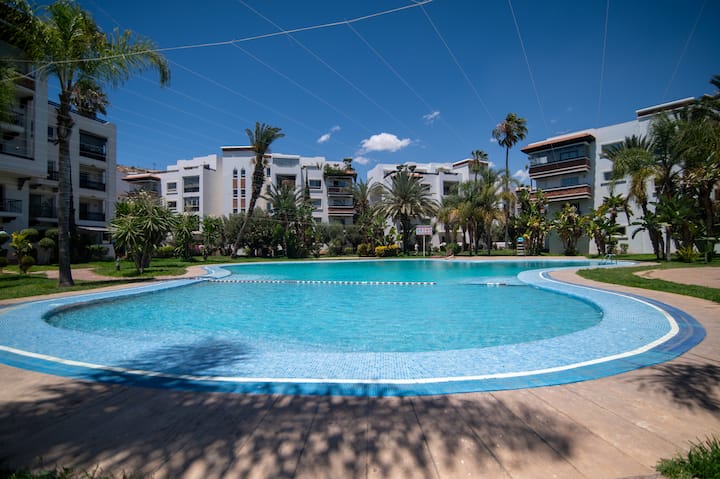 Marina Escape : Cozy Apartment With Pool In Agadir - Agadir