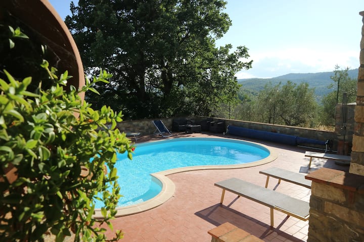 Villa Cesari Tiberi - Piscine Privèe Et Fresques - 움브리아