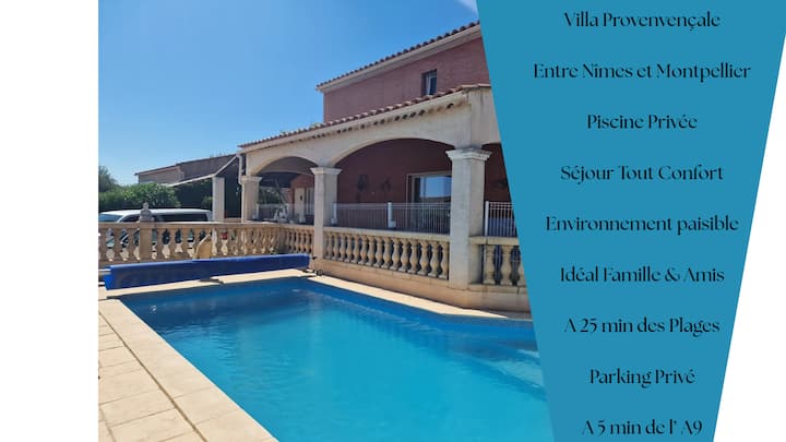 Magnifique Villa Provençale  Pour Les Familles - Vauvert