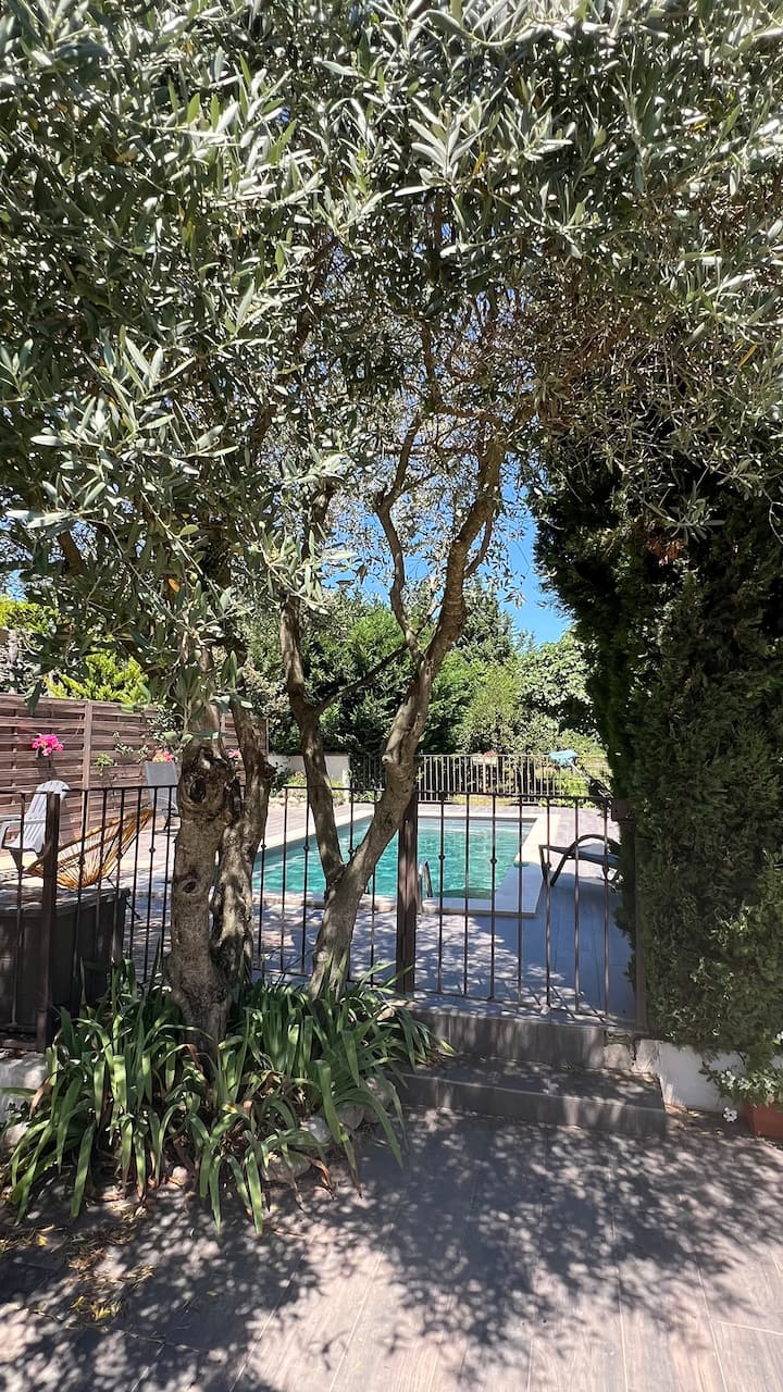 Studio Provencal Climatisé Avec Piscine/campagne - Le Thor