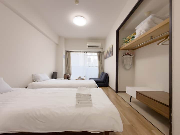 【4ppl/4f】7 Min To Nihonbashi Sta/48 Min To Kix/1dk - Dotonbori