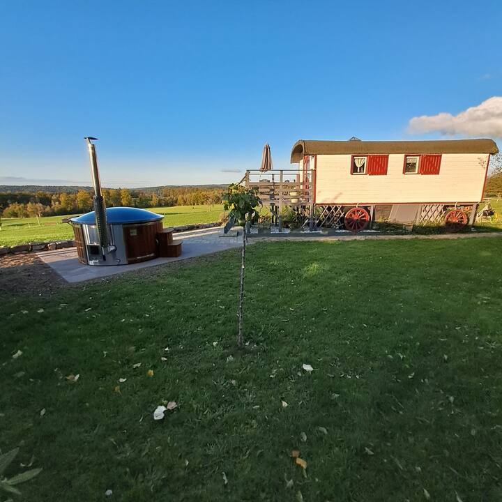 La Roulotte De Belle Fleur - Chauffée/climatisée - Plombières-les-Bains