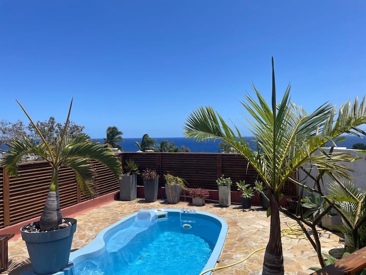 Case Tartine / 12 Personnes, Vue Mer Et Piscine 4* - Saint-Leu