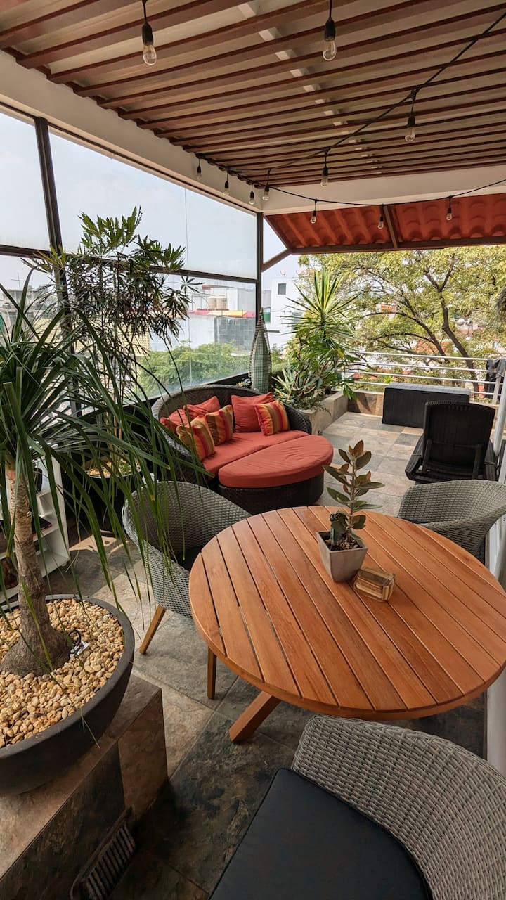The Urban Zen Casita - Charming Tiny Penthouse - Benito Juarez