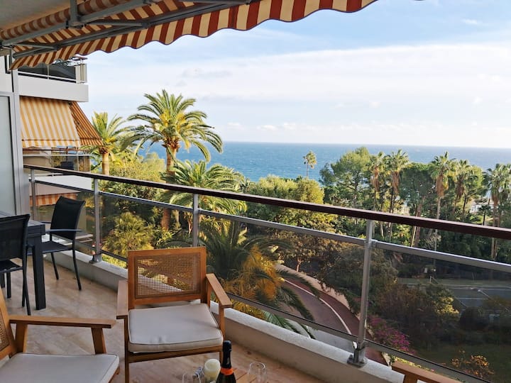 Splendide Vue Mer 4 Pers Piscine Wifi Clim Parking - Juan-les-Pins