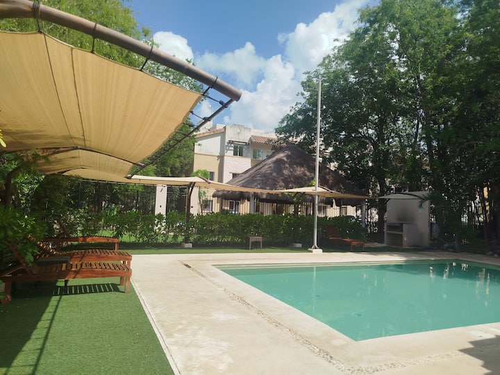 Departamento Planta Baja, Alberca & Wifi, Lavadora - Riviera Maya
