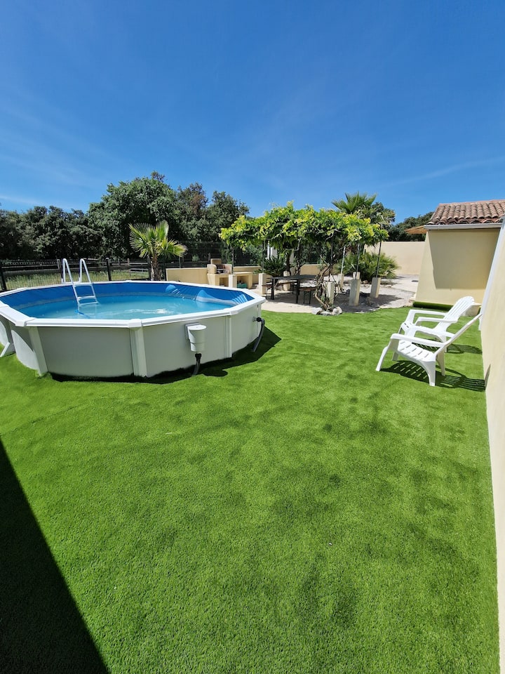 Maison Climatisée Pour 7 Pers Avec Piscine - Nimes
